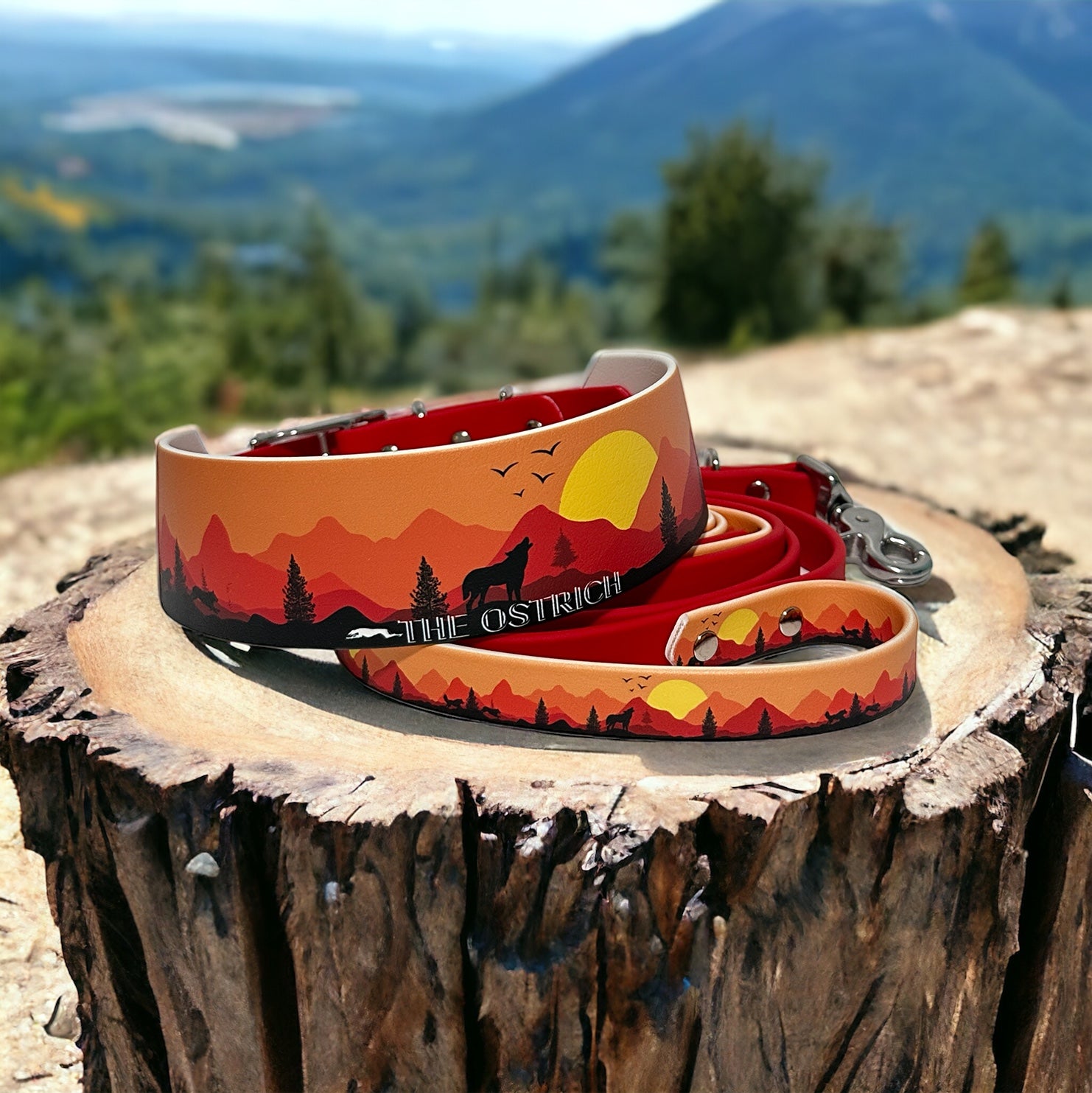 The Ostrich - Handmade Collars & Leashes | Printed Biothane